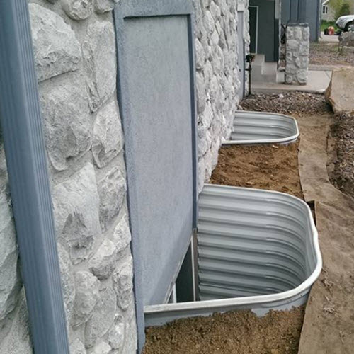 Egress Window Wells Photographs, Pictures, Images, Gallery